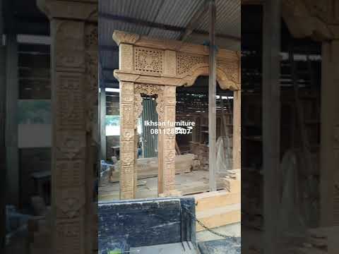 gebyok ukir kayu jati TPK perhutani