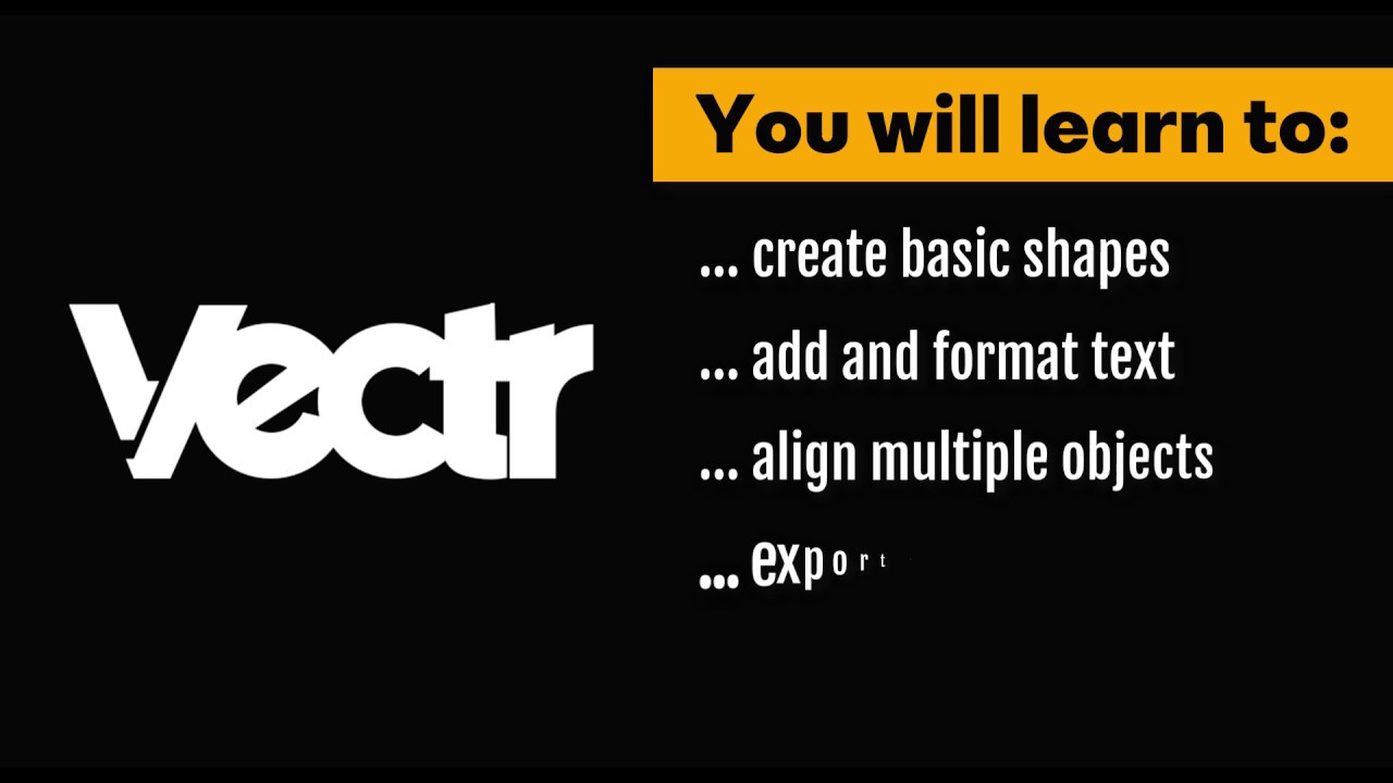 Vectr tutorial: Basic functions