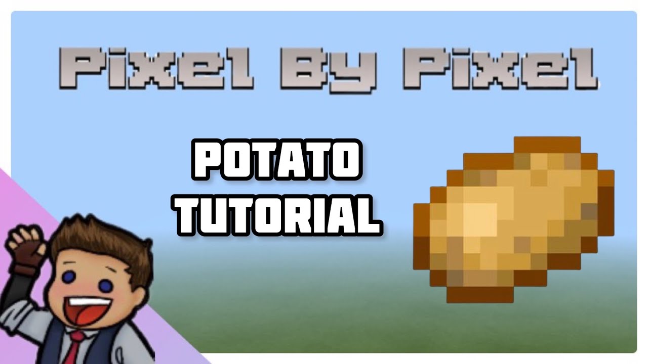 Potato Pixel Art Tutorial in Minecraft 🥔