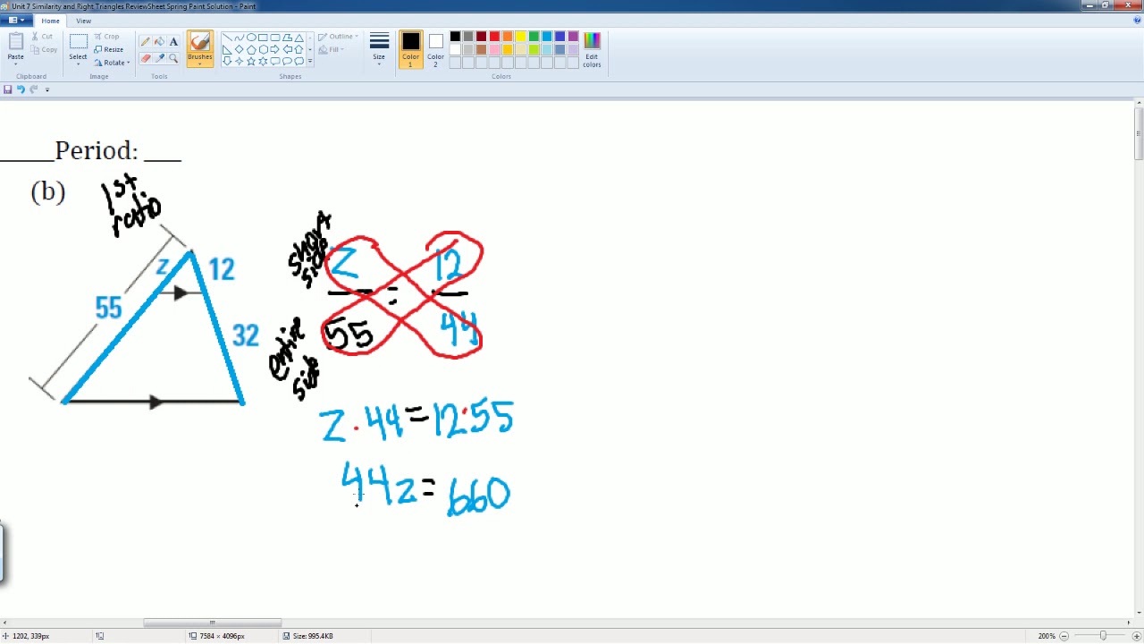 Unit 7 Review Sheet Spring Solution #1