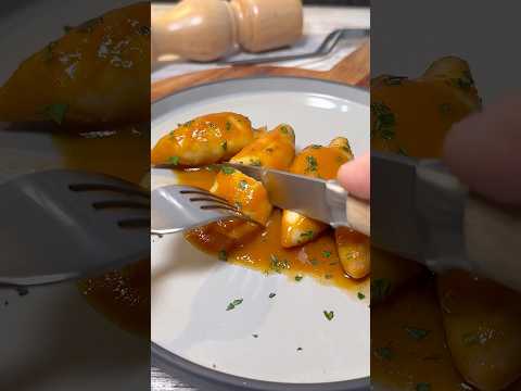 Chipirones rellenos 🦑 ¡Con una salsa espectacular! #recetas #youtubeshorts