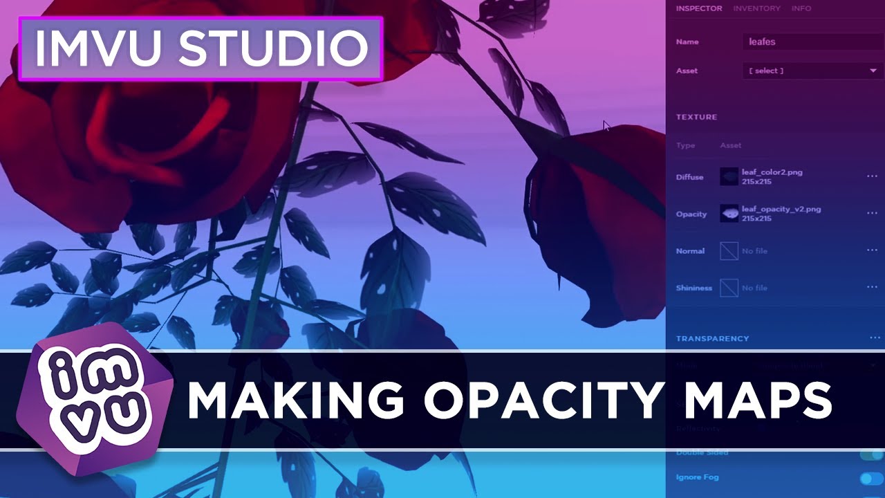 IMVU Studio - Making Opacity Maps