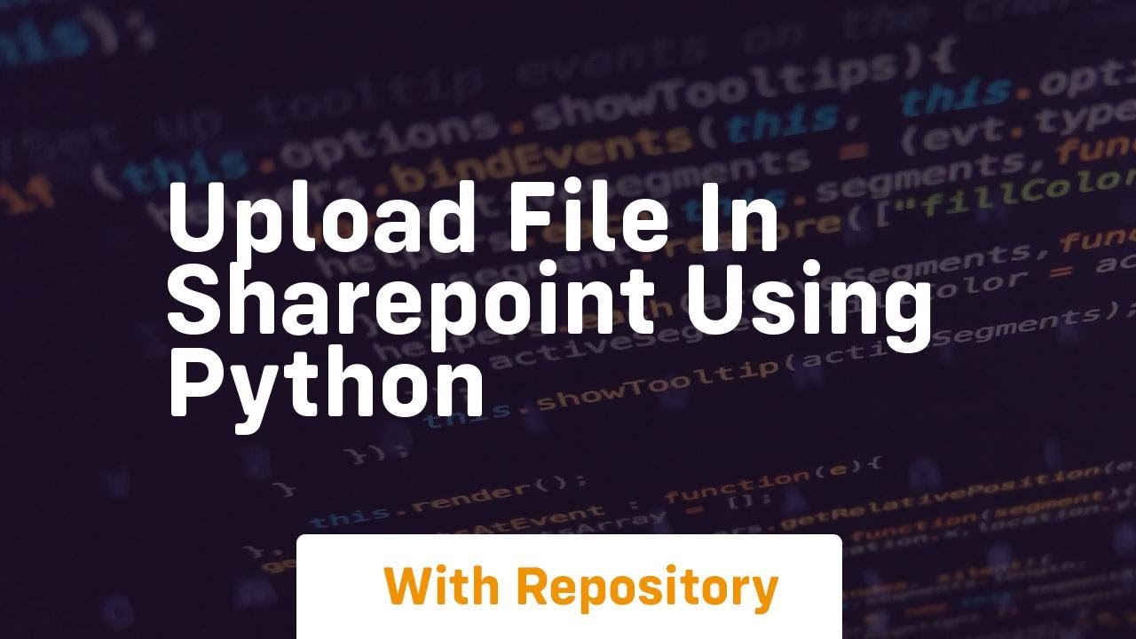 Upload file in SharePoint using python