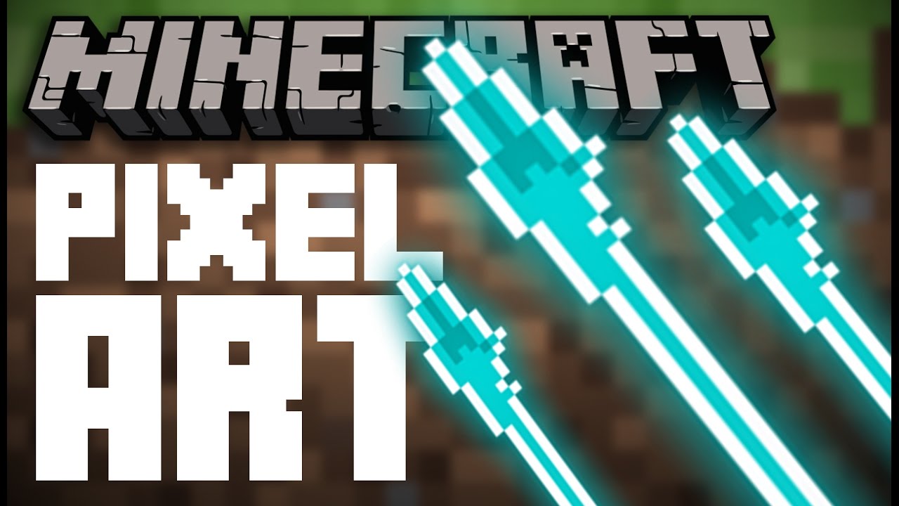 Undyne's Spear - Minecraft Pixel Art Speed Build