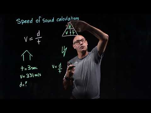 Speed of sound calculations