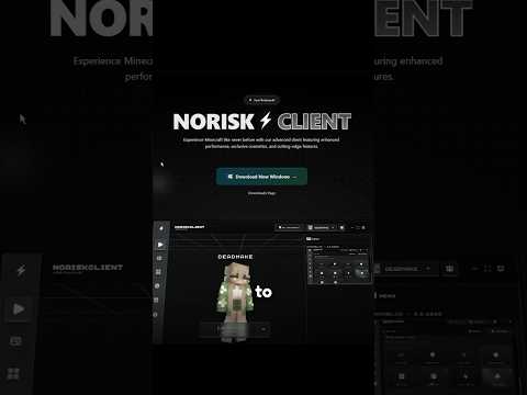 The best Minecraft client just released, Norisk Client. #minecraft #minecraftpvp #shorts