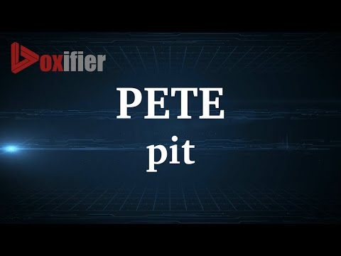 English Pronunciation of Pete - Voxifier.com