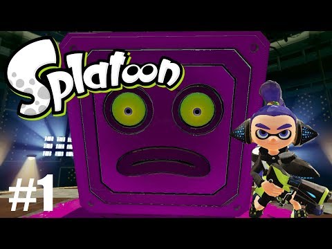 Octostomp Boss Battle! Splatoon - Octo Valley Single Player Hero Mode Let's Play Part 1 Area 1!