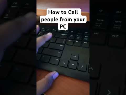 How to call people from your PC #shorts