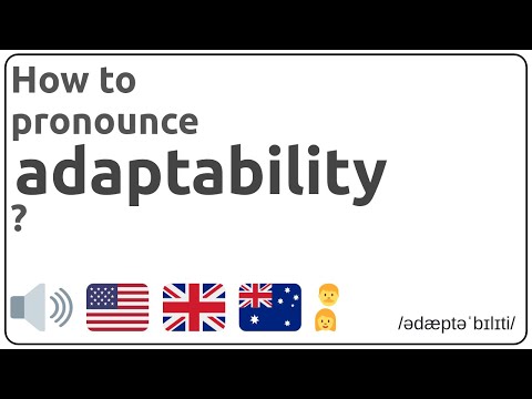 How to pronounce adaptability in english?