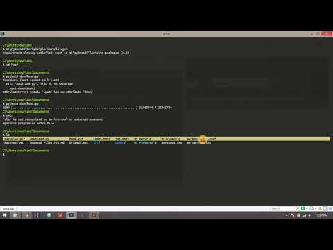 PYTHON [ Donwload Files Using Python3 And WGET Module ]