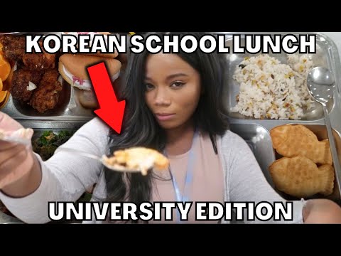 24 HOURS of KOREAN SCHOOL LUNCH & FOOD| University in Korea Edition