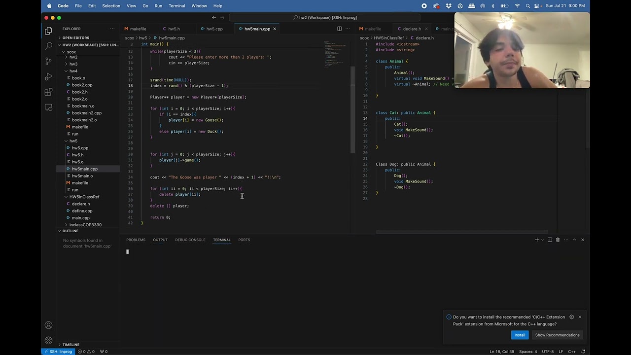 Programming Assignment #5 COP3330