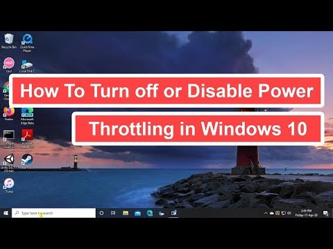 How To Turn off or Disable Power Throttling in Windows 10