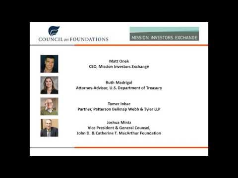 Impact Investing & Private Foundations - New Guidance from the IRS