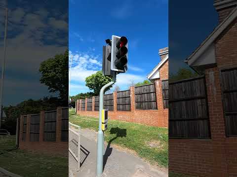 Milton Ernest: Rushden Road, Page Signals & Monitron Mellor Traffic Lights Puffin Crossing
