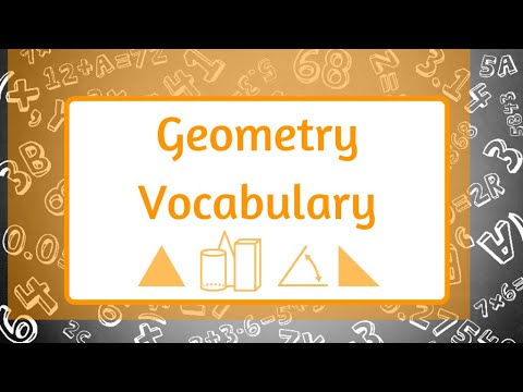Geometry Vocabulary