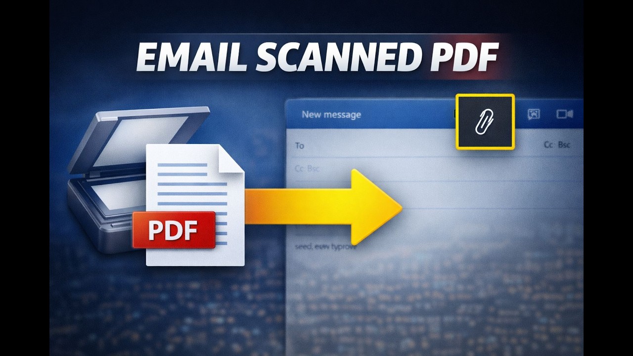 How to Email a Scanned Document as a PDF :Tutorial