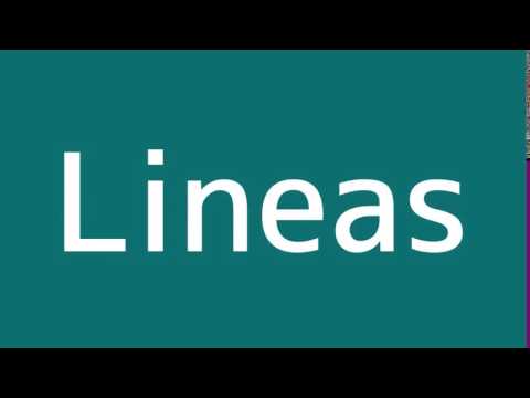 How to say Lines in Spanish