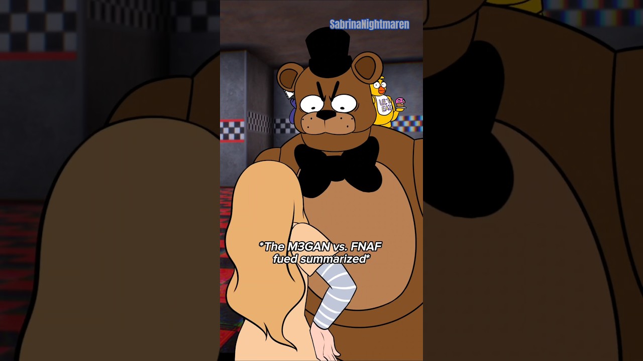 M3GAN VS. FNAF #fnaf #fivenightsatfreddys #m3gan #shorts