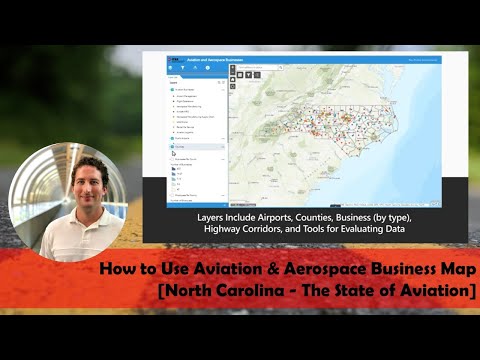 How to Use Aviation & Aerospace Business Map [North Carolina - The State of Aviation]