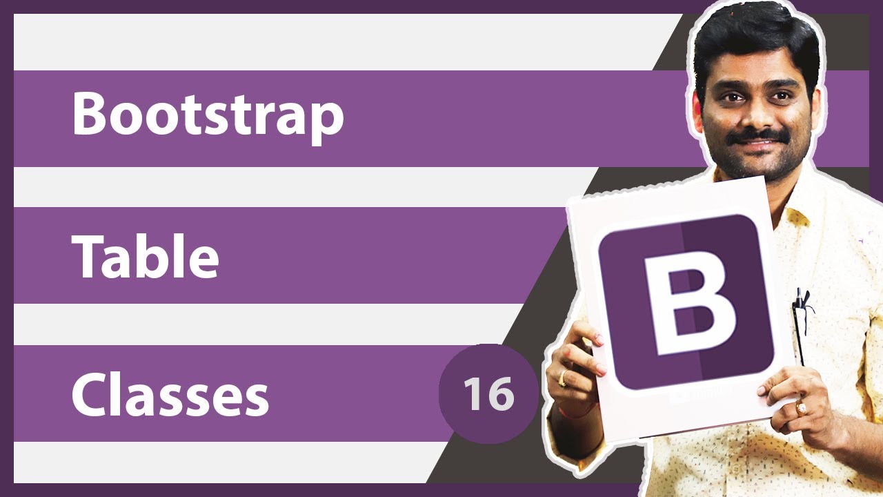 Bootstrap Table Classes - Bootstrap Tutorial 16