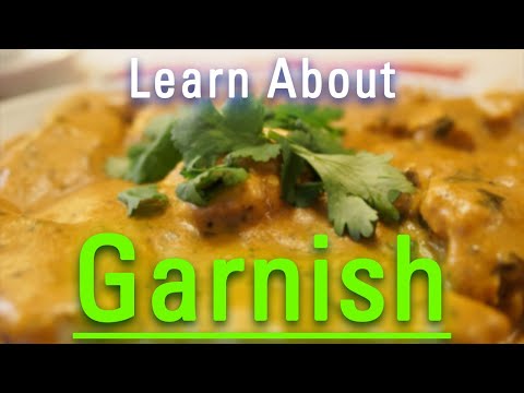 How to Say Garnish in English? | How Does Garnish Look? | What is Garnish?