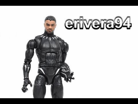 Marvel Legends Black Panther Movie Okoye BAF Wave Action Figure Toy Review