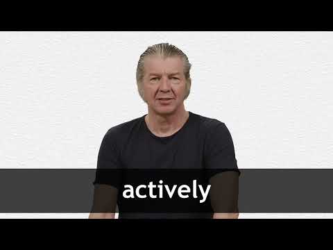 How to pronounce ACTIVELY in American English