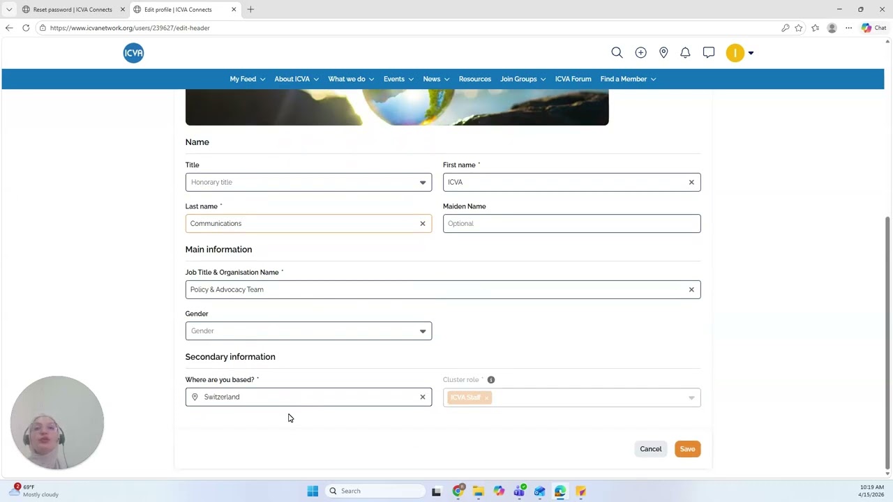 Edit Your Profile and Notifications