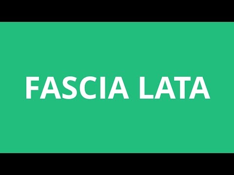 How To Pronounce Fascia Lata - Pronunciation Academy