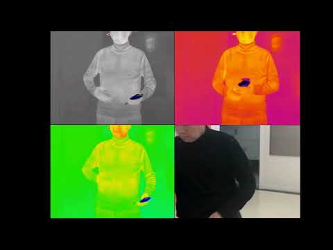 Concealed object detection color palette and visible camera(colorful)