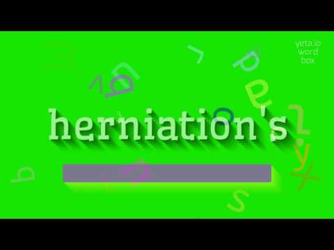 How to say "herniation's"! (High Quality Voices)
