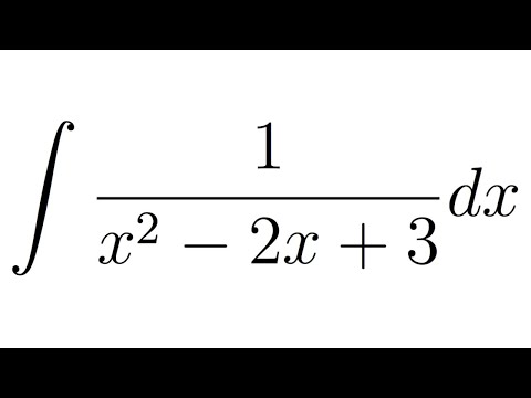 Integral of 1/(x^2-2x+3) - Integrals ForYou