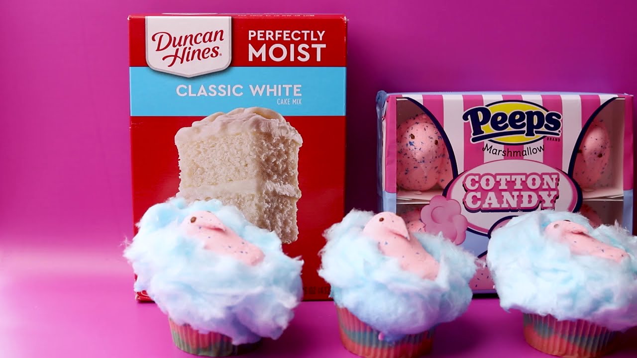 PEEPS® Cotton Candy Cupcakes