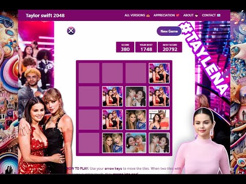 πNew Game Alert: Selena Gomez & Taylor Swift 2048 Edition! π€π