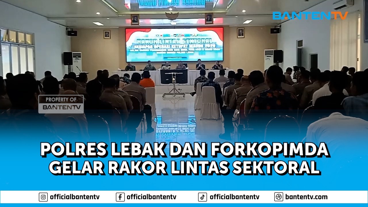 POLRES LEBAK GELAR RAKOR LINTAS SEKTORAL KESIAPAN OPERASI KETUPAT MAUNG
