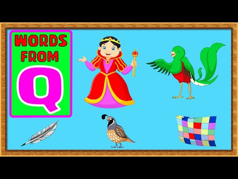 5 Words From Q | Words From Q | Q For Queen | Words From Alphabets