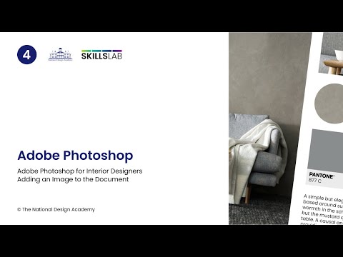 Photoshop for Interior Design - Beginners - EP4: Adding an Image to the Document