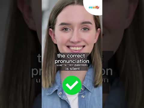 How to pronounce salmon? #pronounciation #edutok #shorts #learnenglishonline