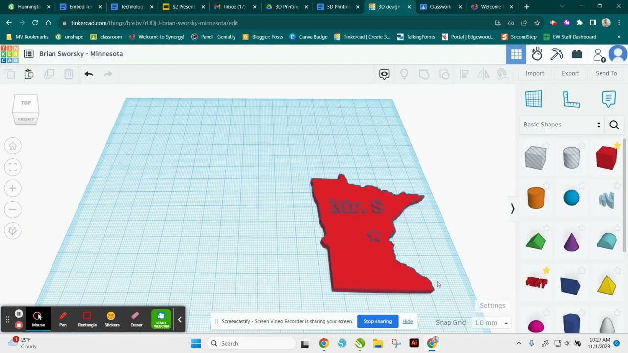 Importing an SVG file into Tinkercad