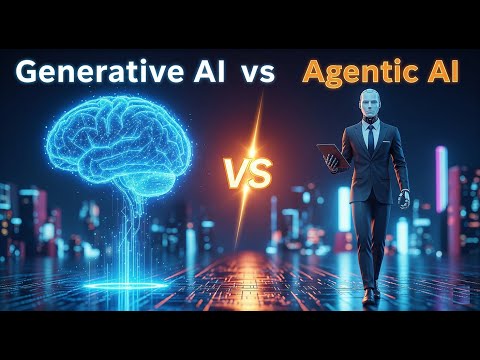 Agentic AI vs Generative AI: Finally Explained Simply! 2025