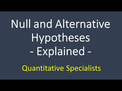 Hypothesis Testing - Introductory Statistics; null hypothesis; alternative hypothesis