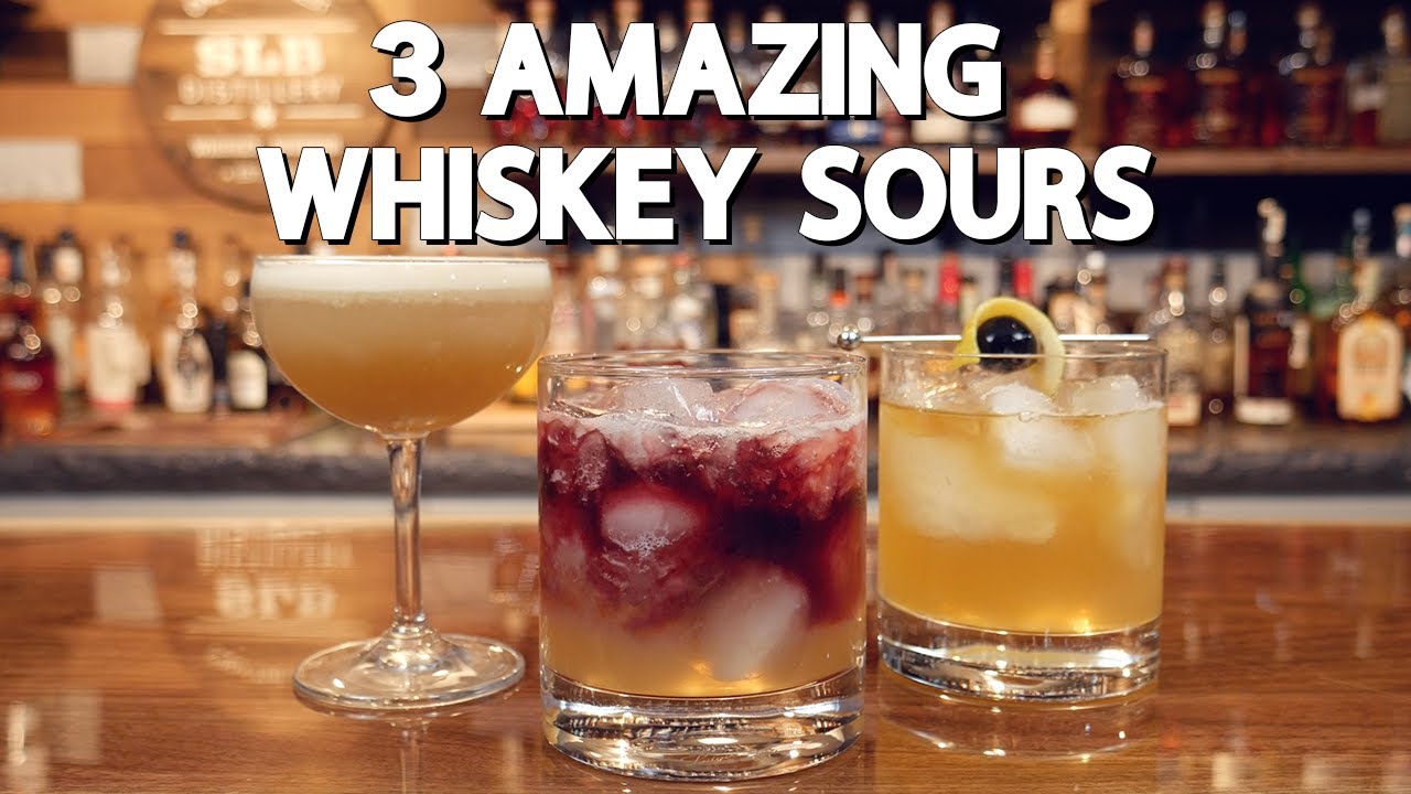 Three AMAZING Whiskey Sour Recipes