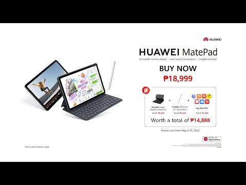 HUAWEI MatePad 10.4" 2022 with HUAWEI Smart Keyboard and M-Pencil: Buy now for P18,999