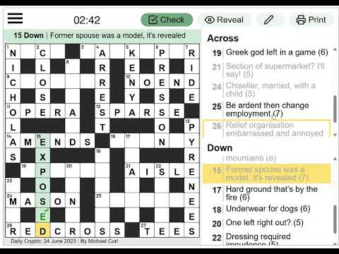 Can this #crypticcrossword be solved in 5 minutes?