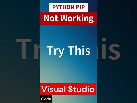 Python PIP Command Not Working ? #python #coding #computerscience