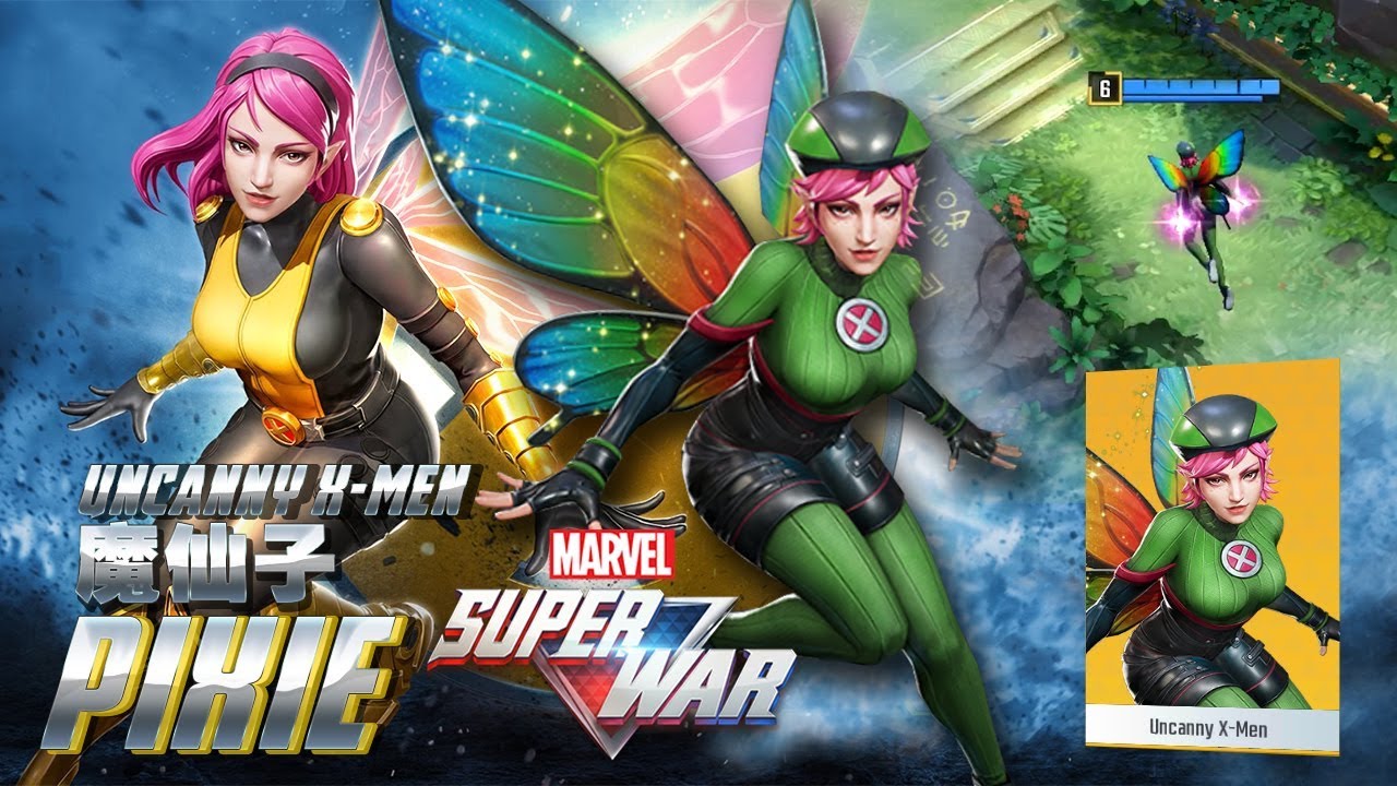Marvel super war - Pixie 魔仙子 Uncanny X-men new support hero gameplay Marvel Xmen Gameplay【 漫威超級戰爭 】