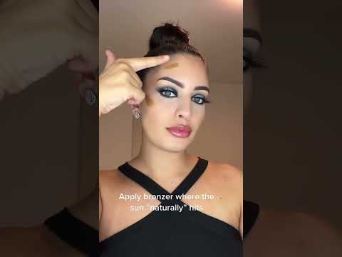 Contour vs bronzer #makeup #contour