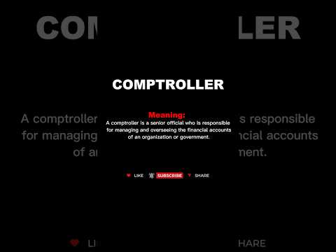 COMPTROLLER meaning